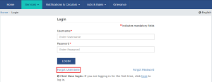 FAQs on Login, Forgot Username / Password, Change Password on GST Portal