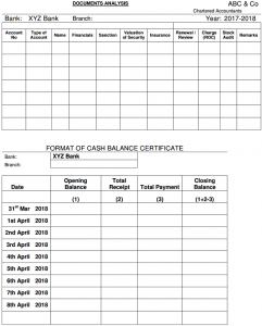 Bank Audit Manual 2017-18 with Working Formats