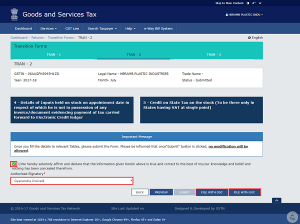 Transition Form GST TRAN- 2- Things you must Know