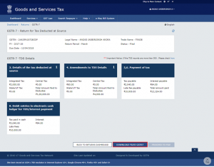 How to file Form GSTR-7 – GST TDS Return – FAQs & Manual