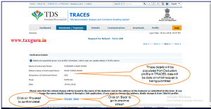 How to raise online request for TDS Refund