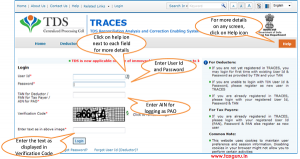 TRACES Tutorial for PAO on Registration, Login, Password, View AIN, TAN ...