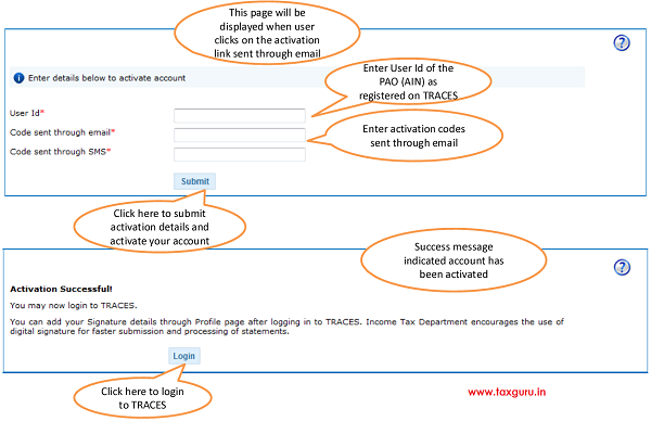 TRACES Tutorial for PAO on Registration, Login, Password, View AIN, TAN ...