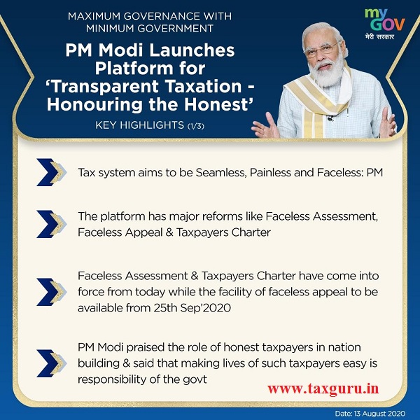 Key Highlights of Platform for `Transparent Taxation ‑ Honouring the ...