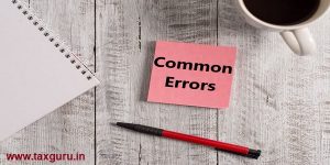 GST Portal – 41 Common Errors & Suggested Solutions