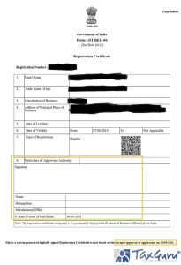 Implementation of deemed approval of registration on GST Portal