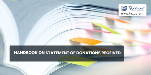 Handbook on Statement of Donations Received