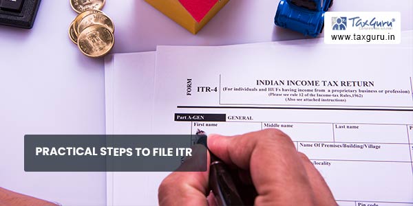 Practical Steps to file ITR