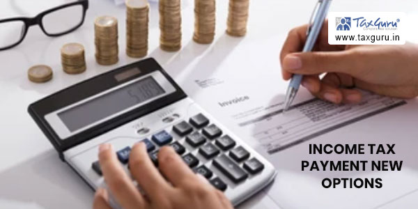 Income Tax Payment New Options