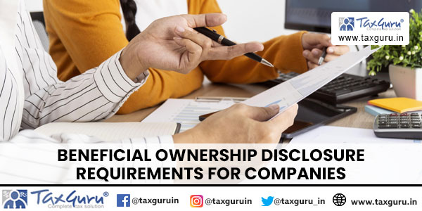 Beneficial Ownership Disclosure Requirements for Companies