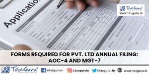 Forms Required for Pvt. Ltd Annual Filing: AOC-4 and MGT-7