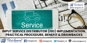 Input Service Distributor (ISD) Implementation, practical procedure ...