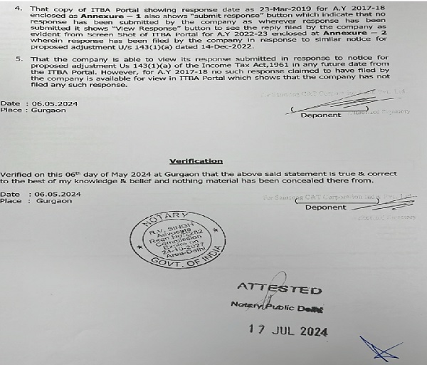 Passing of intimation u/s. 143(1) not tenable as 30 days time for ...