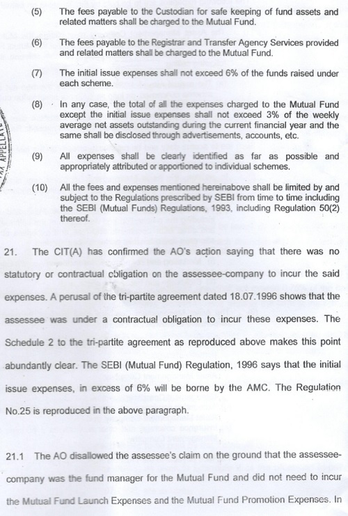 Mutual Fund Promotion and Initial Public Offer expense allowed as ...
