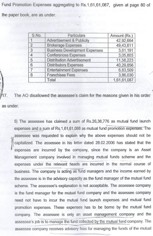Mutual Fund Promotion and Initial Public Offer expense allowed as ...