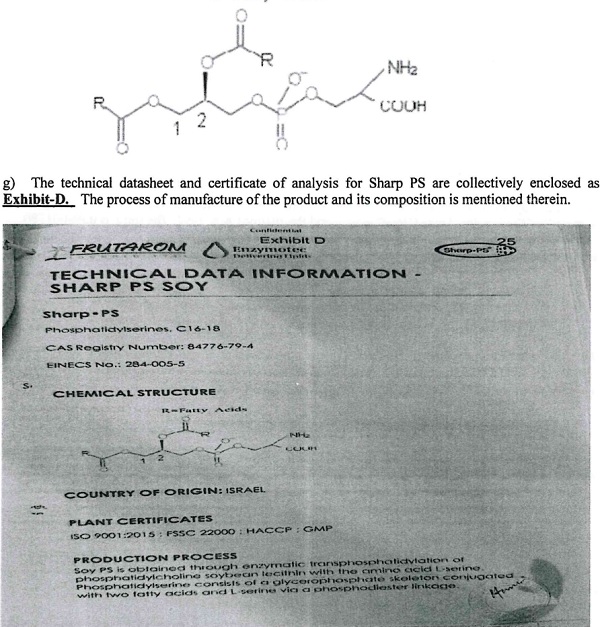 Phosphatidylserine Classifiable Under Chapter 29 Due to ...