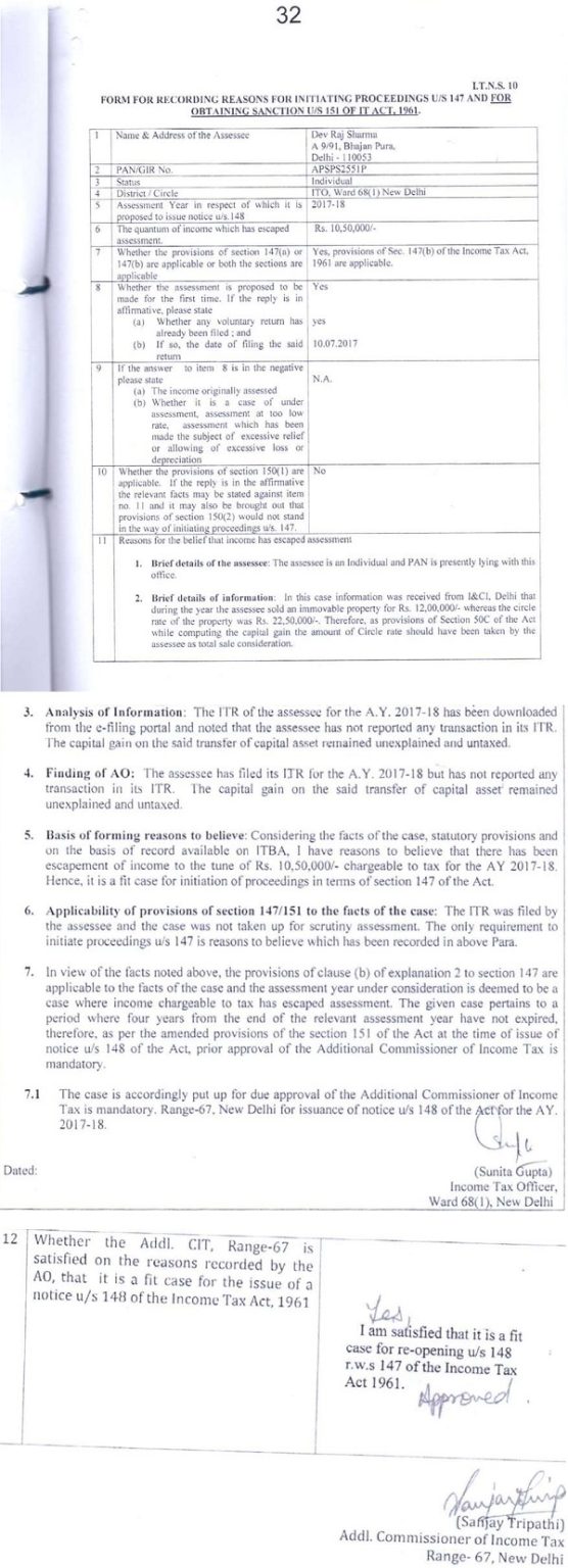 Undated recorded reasons for reopening: ITAT Delhi Quashes Reassessment